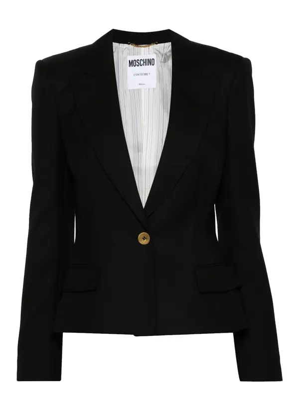 Moschino Virgin Wool Blazer - Black