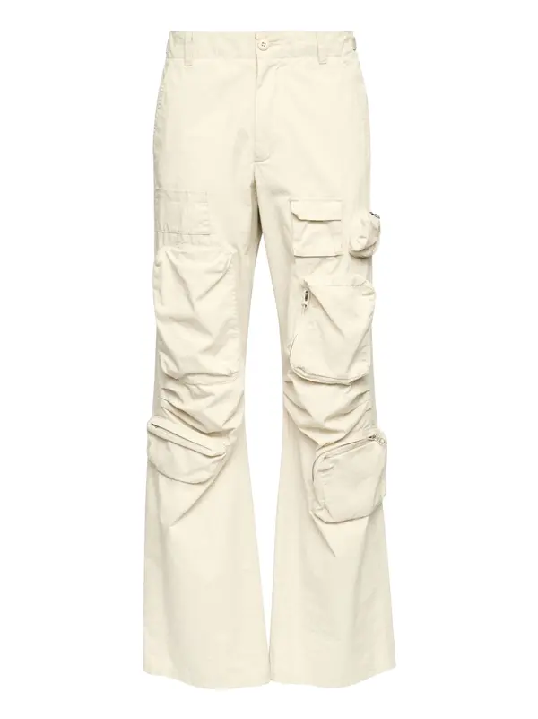 MAISON MARGIELA Cotton Gabardine-weave Cargo Trousers - Neutrals