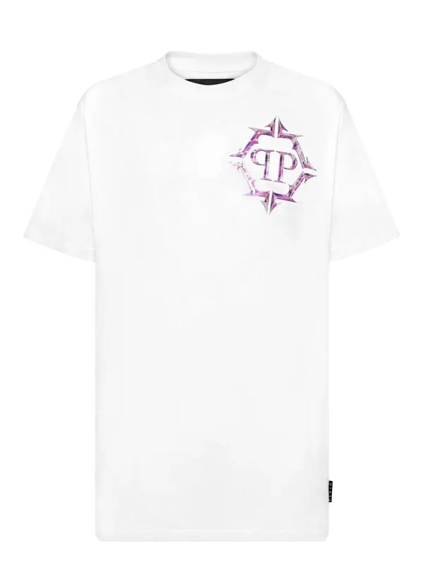Philipp Plein Chrome Logo-print T-shirt - White