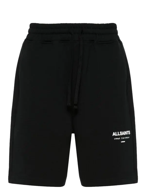 ALLSAINTS Underground Cotton Track Shorts - Black