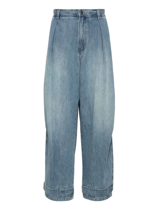 CROQUIS Mid-rise Tapered Jeans - Blue