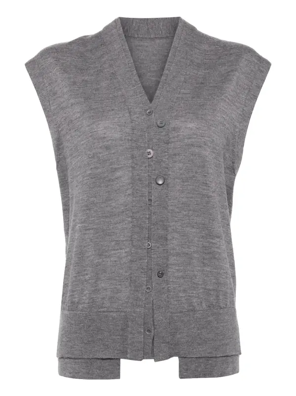 JNBY Wool Knit Waistcoat - Grey