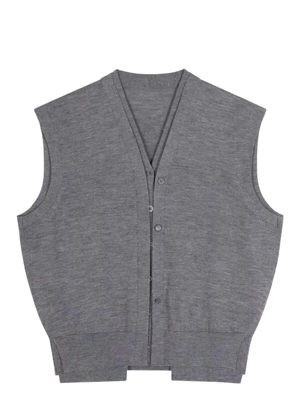 JNBY Wool Knit Waistcoat - Grey
