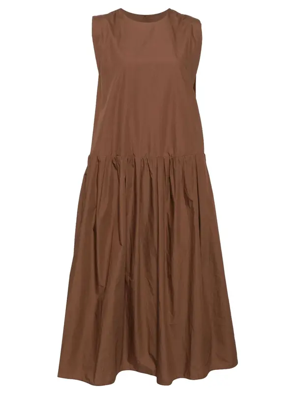 JNBY Sleeveless A-line Dress - Brown