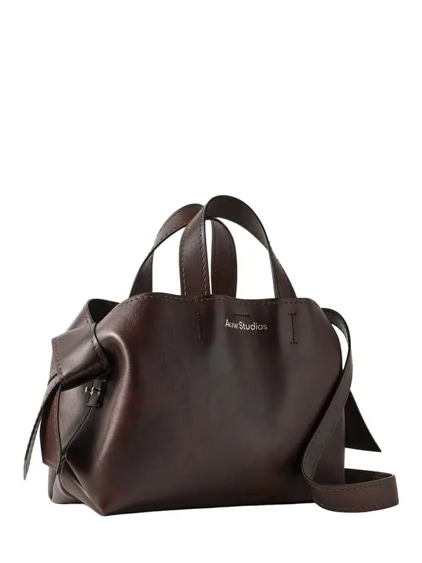 Acne Studios Musubi Knotted Leather Tote - Brown