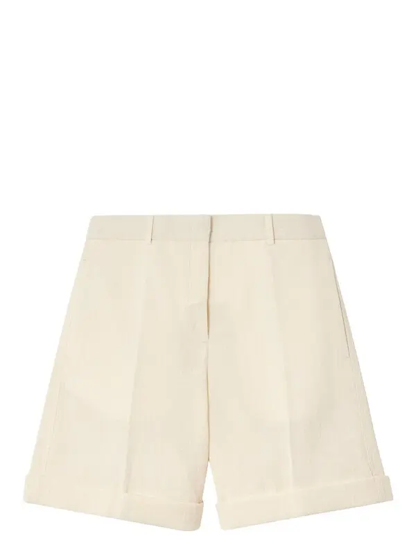 JIL SANDER Linen Tailored Shorts - Neutrals