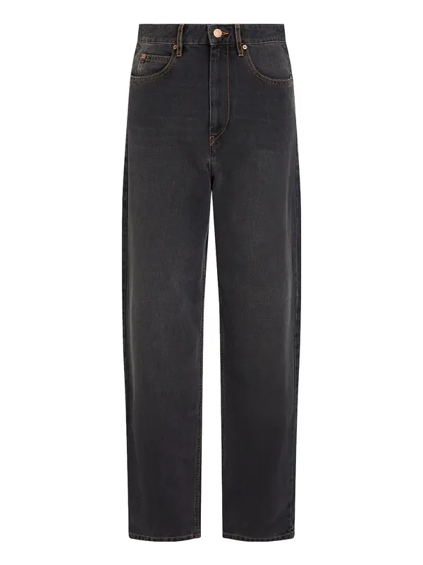 MARANT ETOILE Corsy High-rise Tapered Jeans - Anthracite