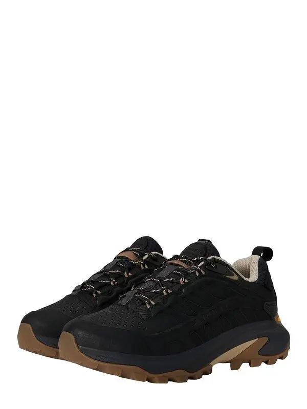 Merrell Moab Speed 2 Leather Waterproof Athletic Shoes - Black