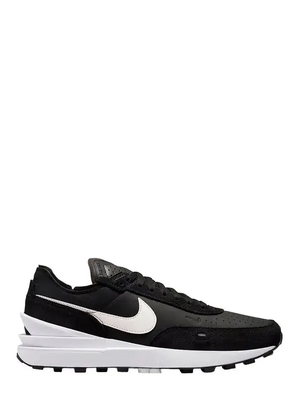 Nike Waffle One Leather Sneakers - Black/white