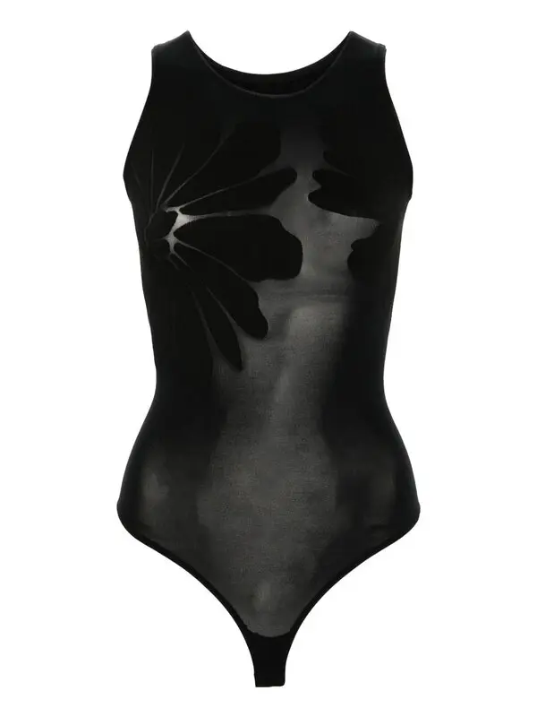 Wolford Body Tattoo Bodysuit - Black