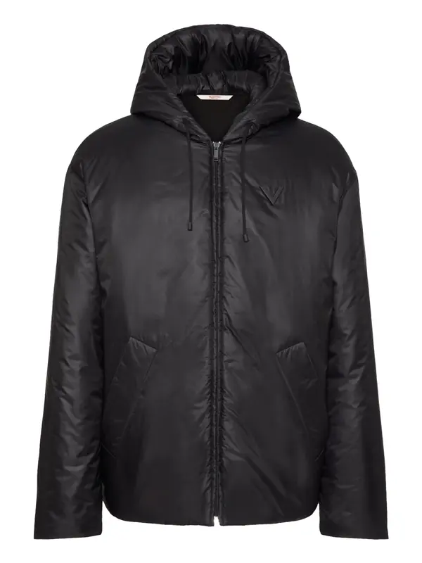 Valentino Garavani V-detail Padded Jacket - Black