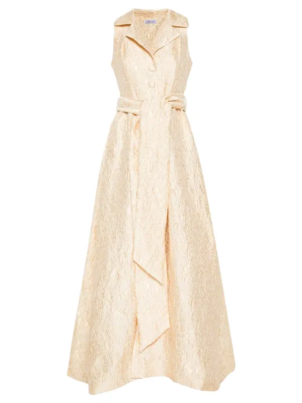 BARUNI Brocade Maxi Dress - Neutrals