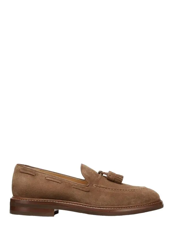Brunello Cucinelli Suede Loafers - Brown