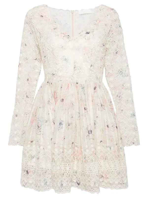 Zimmermann Halliday Mini Dress - White