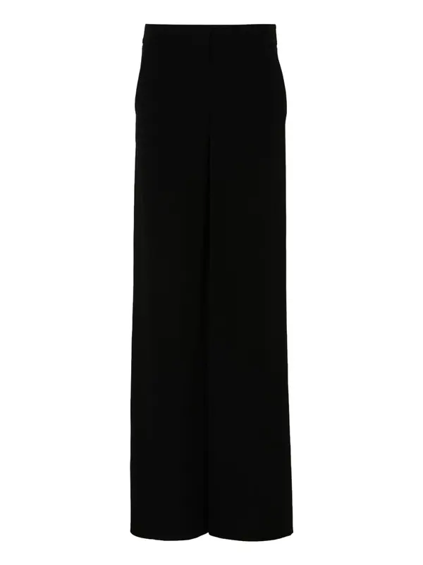 Giorgio Armani Silk Satin Trousers - Black
