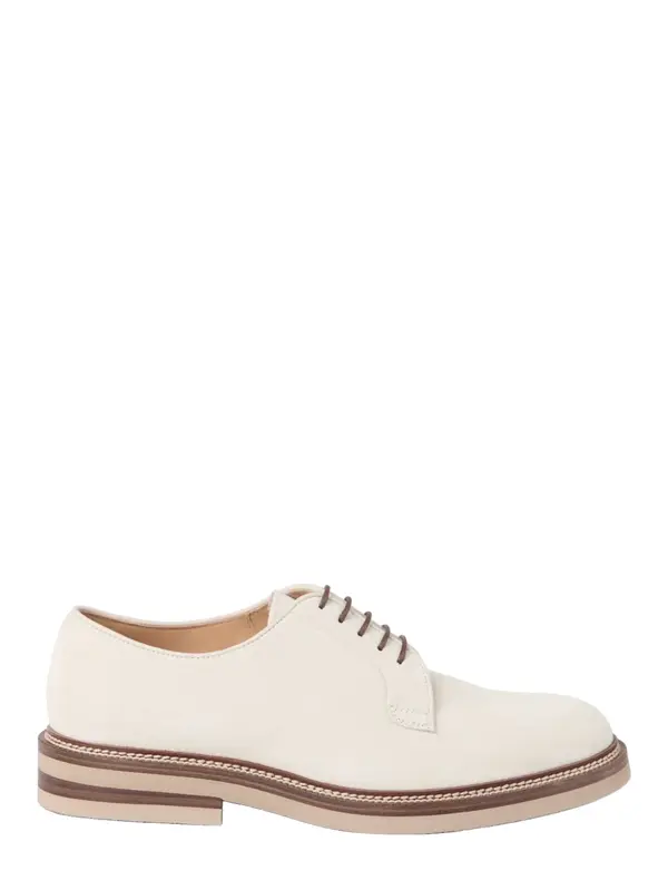 Brunello Cucinelli Suede Derby - Neutrals