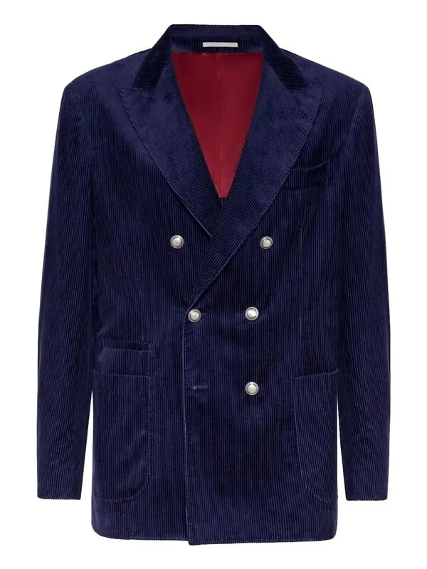 Brunello Cucinelli Corduroy Blazer - Blue