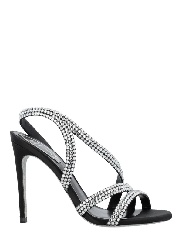 Rene Caovilla 105mm Lisa Sandals - Black