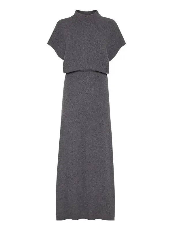 Brunello Cucinelli Cashmere Knit Dress - Grey