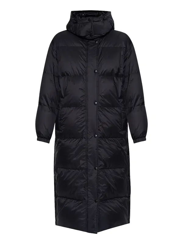 YVES SALOMON Reversible Long Parka - Black