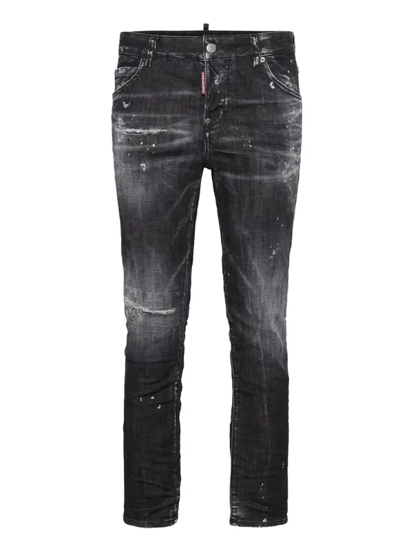 Dsquared2 Distressed Skinny Jeans - Black