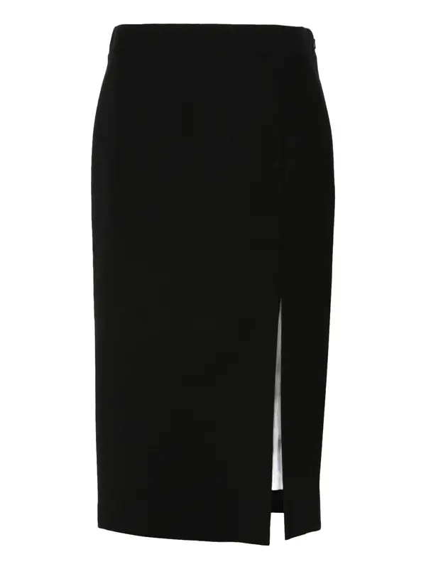 Moschino Side-slit Pencil Skirt - Black