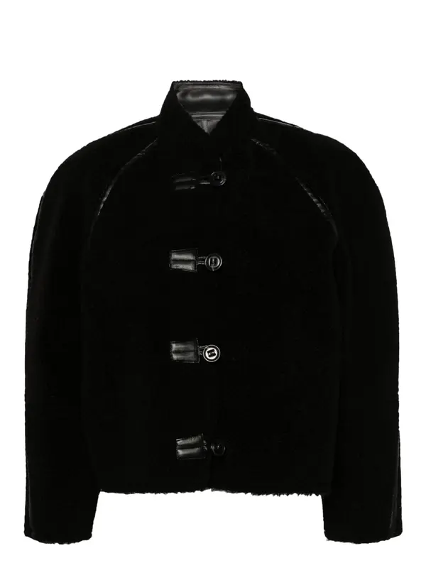 LOW CLASSIC Faux-shearling Jacket - Black