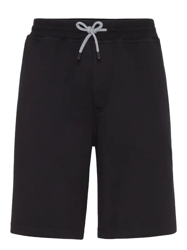 Brunello Cucinelli Straight Leg Bermuda Shorts - Black