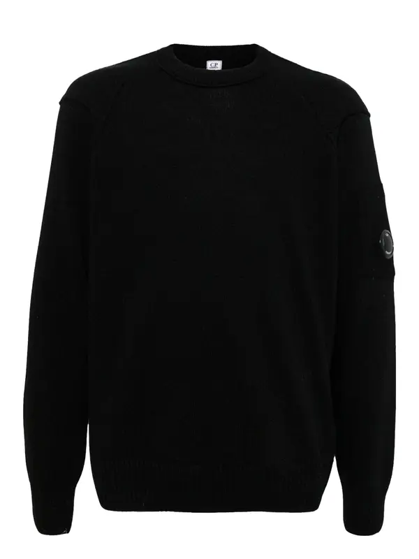 C.P. COMPANY Lens-appliqué Jumper - Black