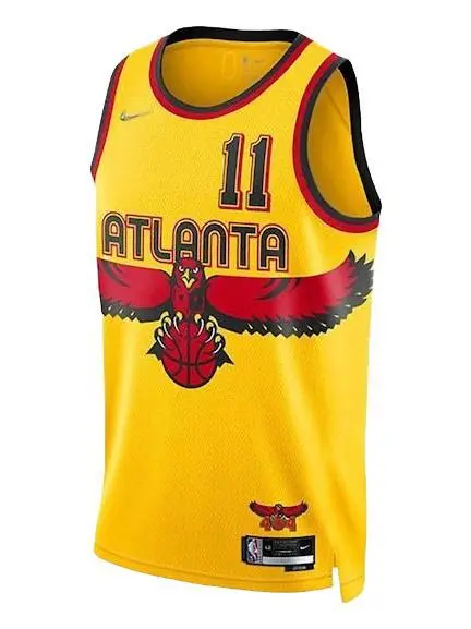 Nike Atlanta Hawks Trae Young City Edition Swingman Jersey - Yellow/black/red