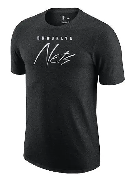 Nike Nba Brooklyn Nets Courtside Max 90 Loose Fit T-shirt - Dark Grey/white
