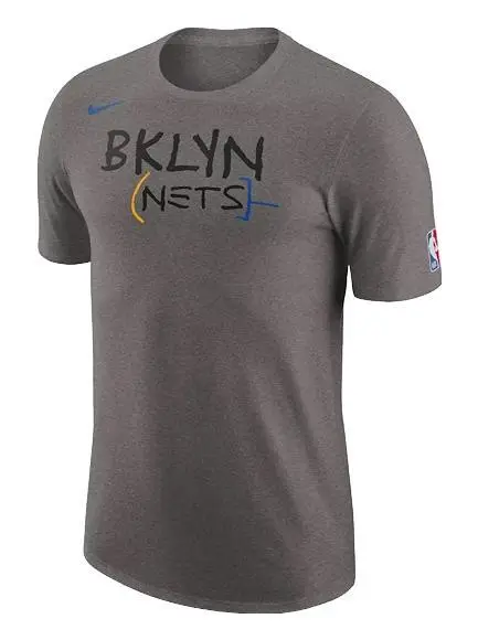 Nike Nba Brooklyn Nets City Edition Logo T-shirt - Grey