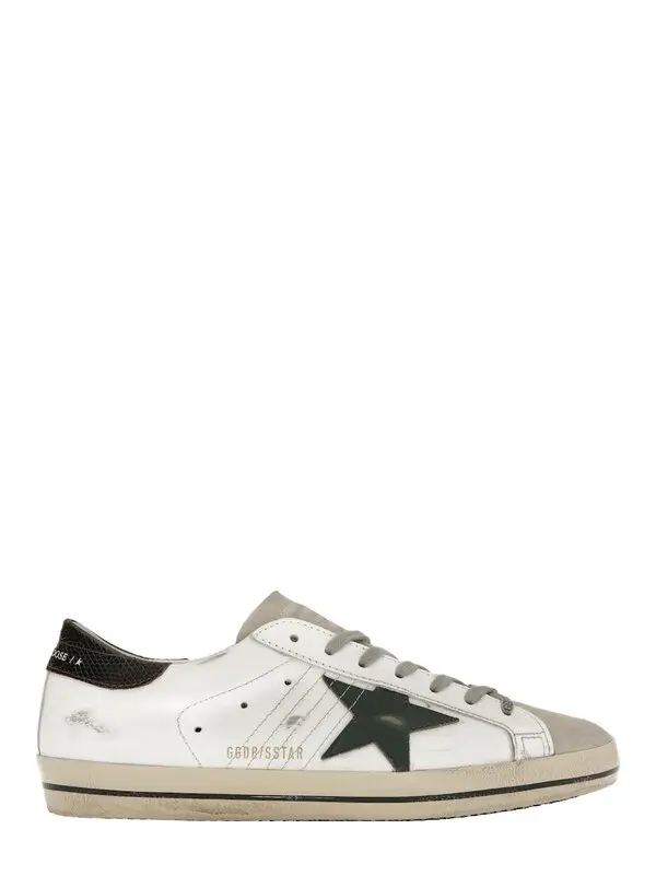 GOLDEN GOOSE Super-star Sneakers - White/green