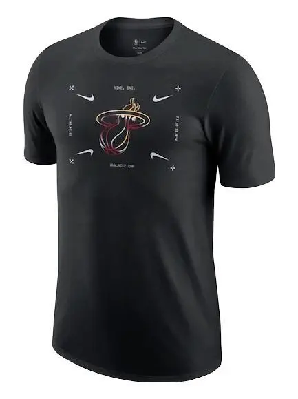 Nike Nba Miami Heat T-shirt - Black