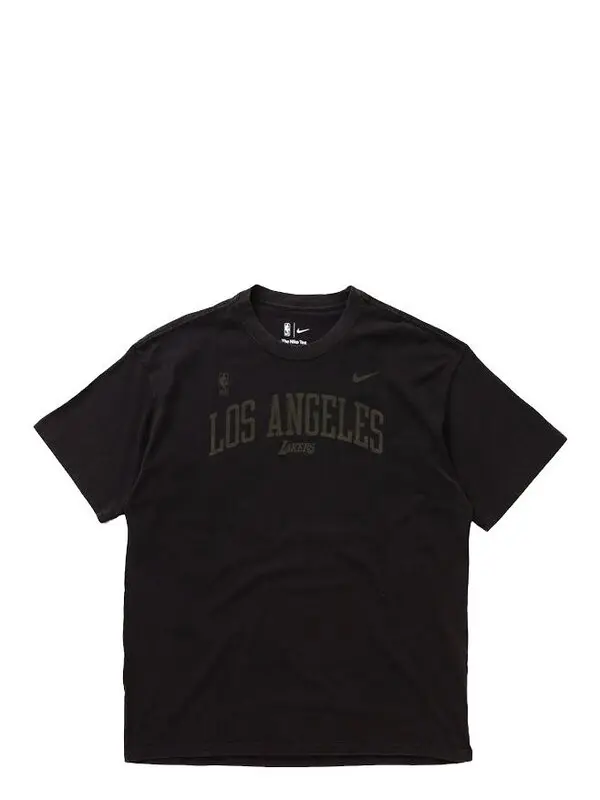 Nike Nba Los Angeles Lakers Max 90 Courtside Loose Fit T-shirt - Black