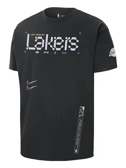 Nike Nba Los Angeles Lakers Max 90 Loose Fit T-shirt - Black