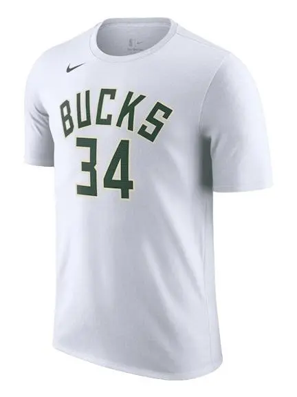 Nike Nba Milwaukee Bucks Giannis Antetokounpo T-shirt - White/green