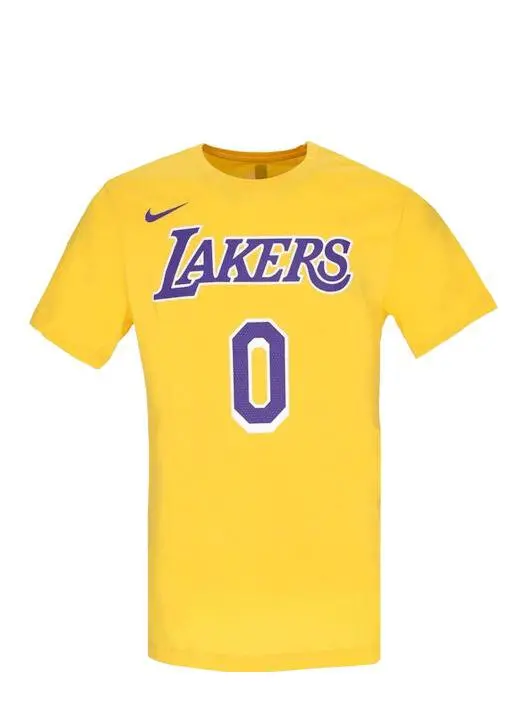 Nike Nba Los Angeles Lakers Russell Westbrook T-shirt - Yellow