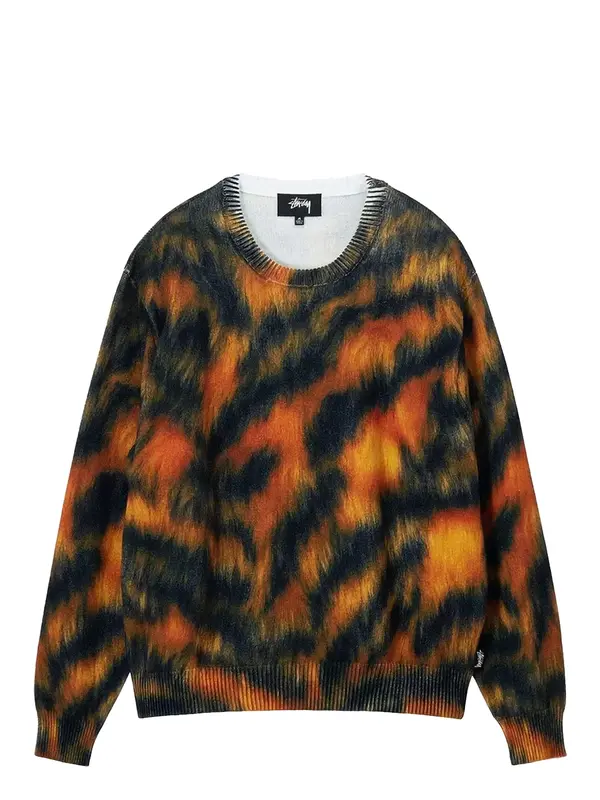 StÜssy Printed Fur Sweater - Tiger
