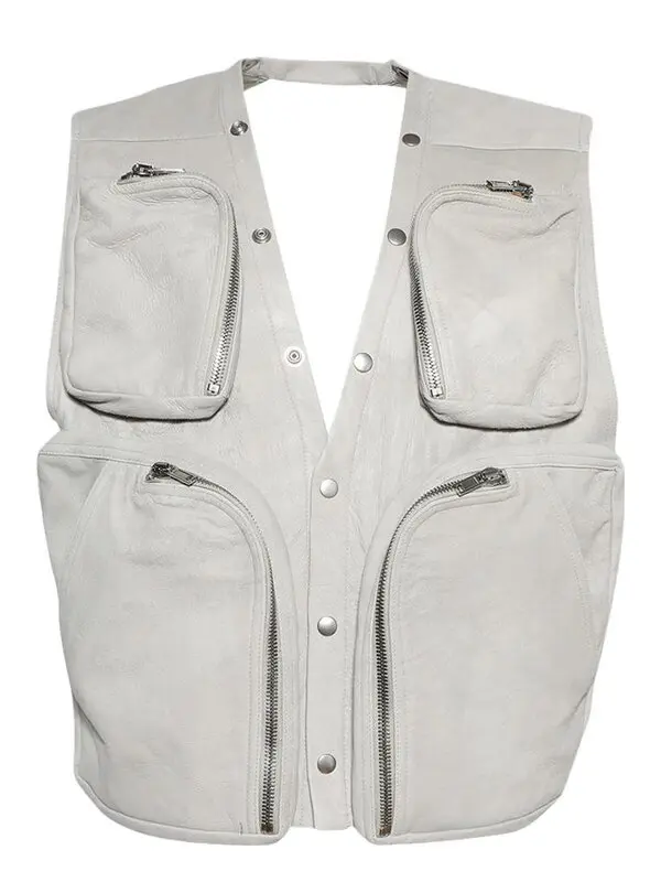 Rick Owens Porterville Cargo Vest - Ivory