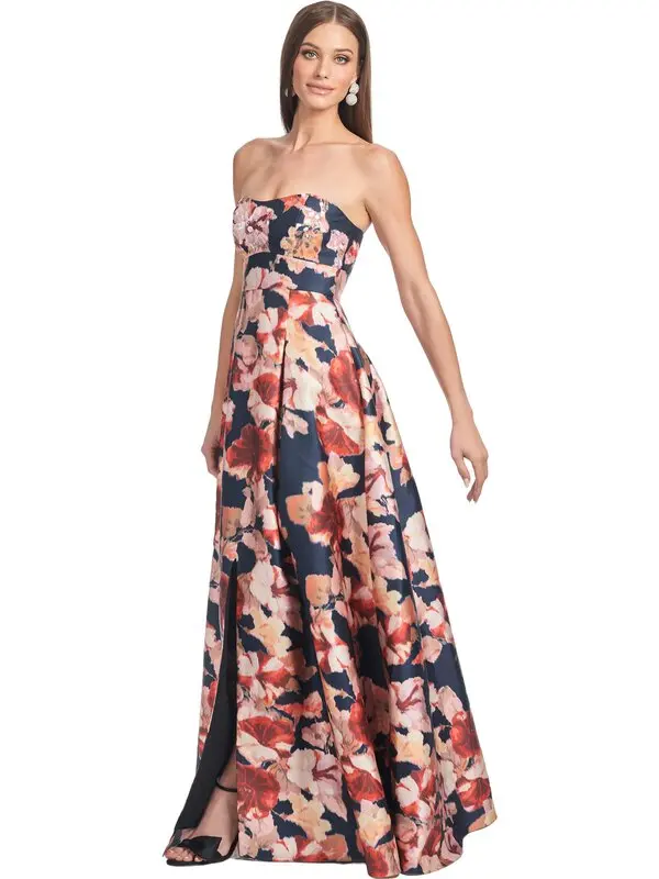 Sachin & Babi Embellished Giovanna Printed Gown - Bedford Bouquet