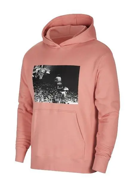 JORDAN Union Flc Image Hoodie - Rust Pink