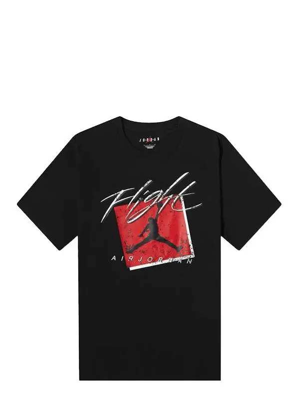 JORDAN Boxed Flight Logo Graphic T-shirt - Black/white/red