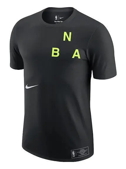 Nike Nba Team 31 Essential T-shirt - Black/white/lime