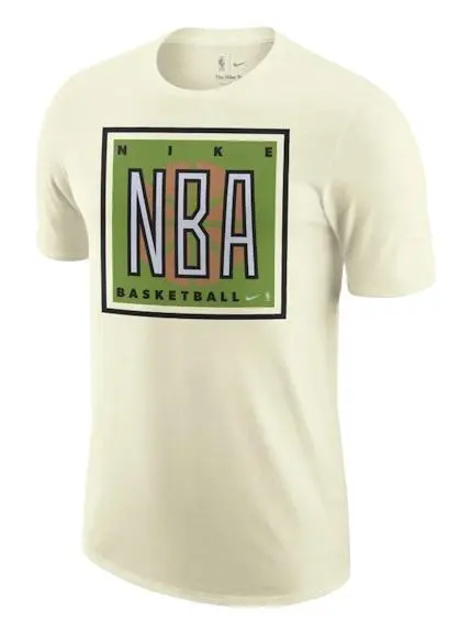 Nike Nba Team 31 Courtside Max 90 Loose Fit Short Sleeve T-shirt - White