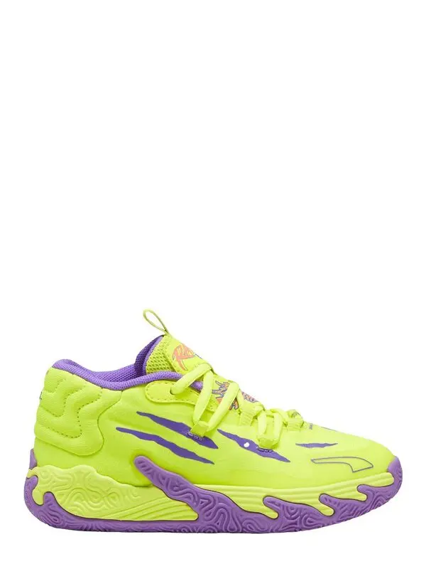 PUMA Lamelo Ball Mb.03 Sparkin Sneakers - Safety Yellow/purple Glimmer