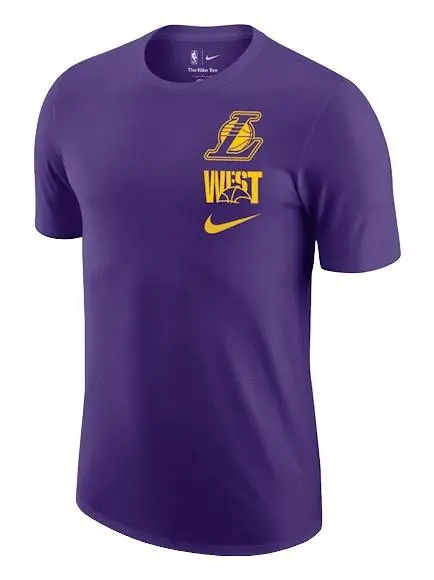 Nike Nba Los Angeles Lakers T-shirt - Purple/yellow