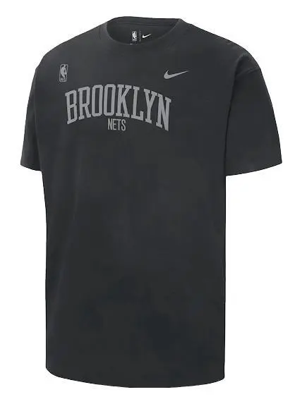 Nike Nba Brooklyn Nets Courtside Max 90 Loose Fit T-shirt - Black