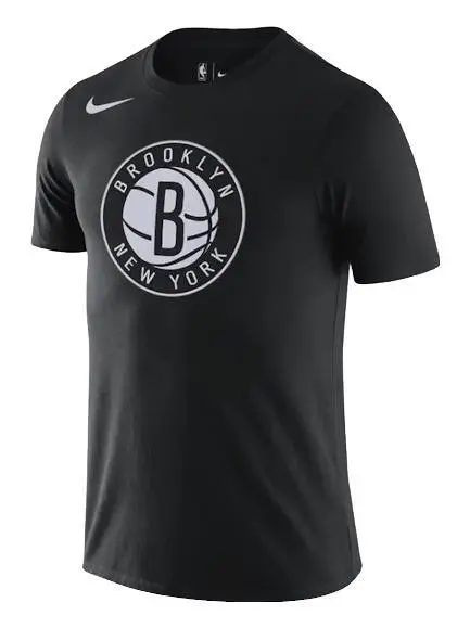 Nike Nba Brooklyn Nets Logo Drifit T-shirt - Black/white