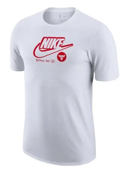 Nike Nba Chicago Bulls Drifit Logo T-shirt - White/red